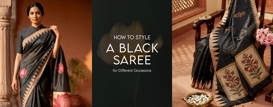 How to Style a Black Saree for Every Occasion | Yuvani Vesture