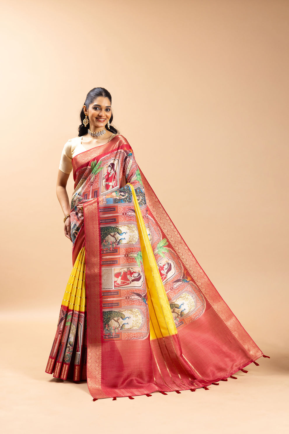 Buy Jacquard Silk Saree – Shahi Nazarana Designer | Yuvani