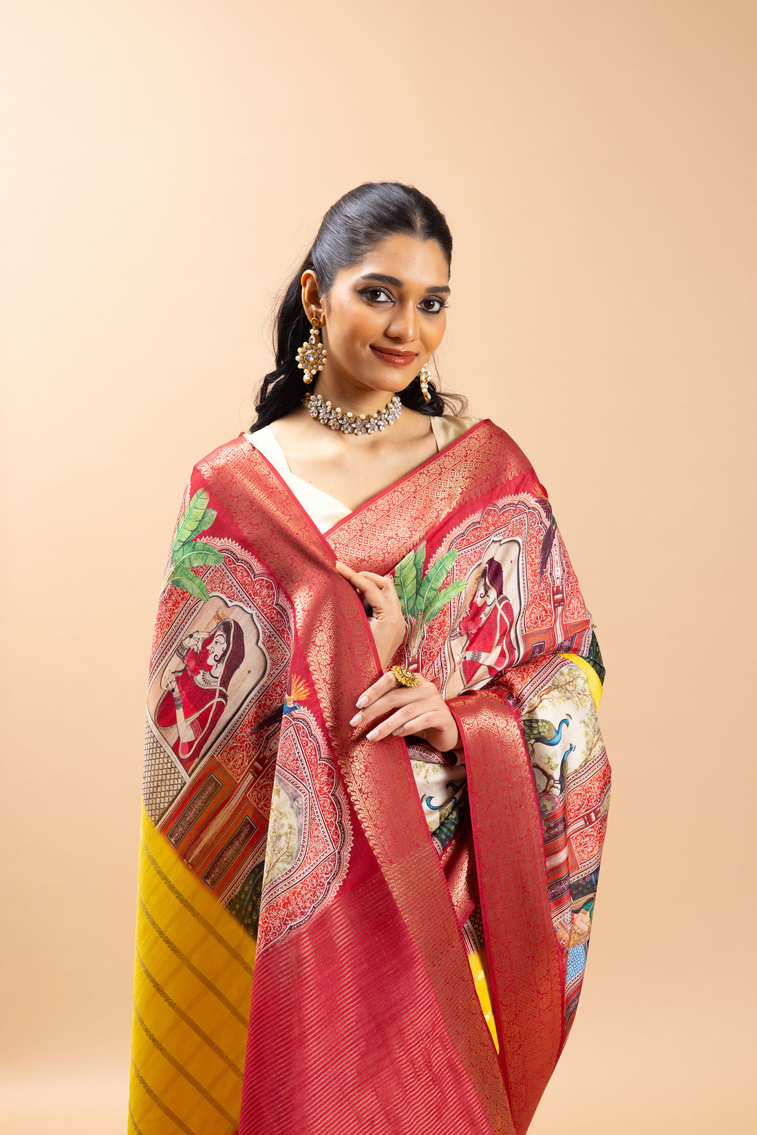 Buy Jacquard Silk Saree – Shahi Nazarana Designer | Yuvani